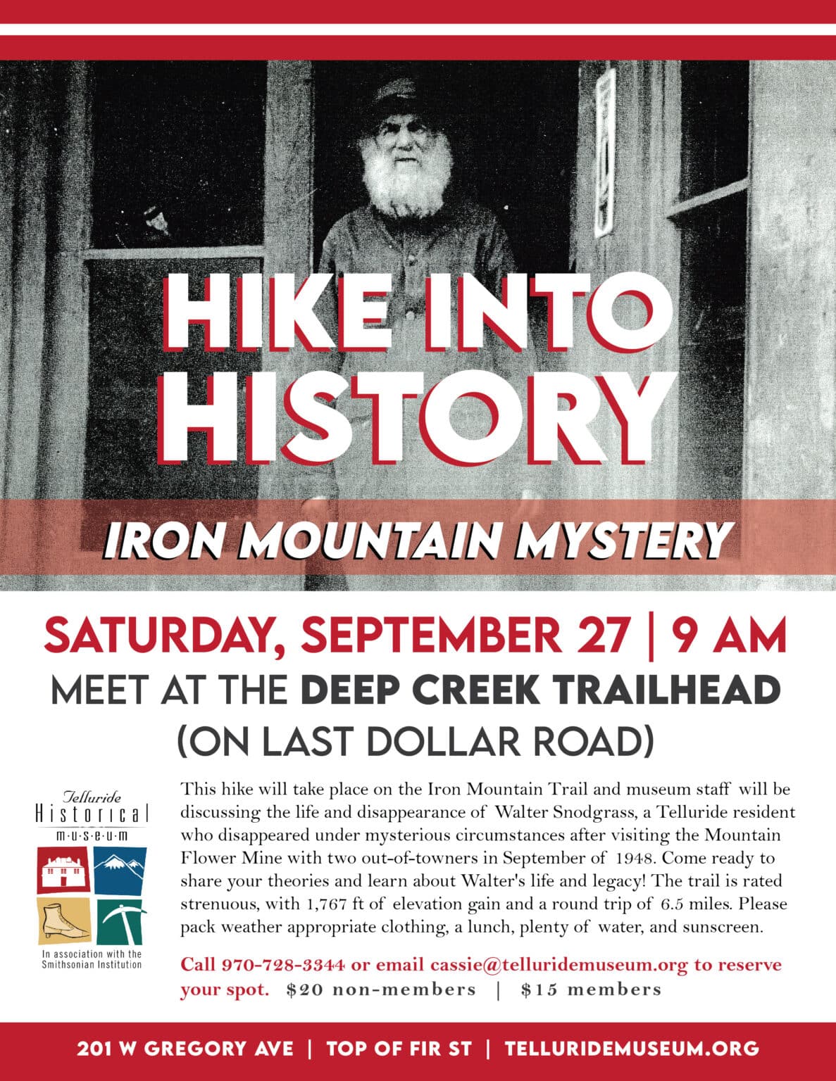 Hike into History: Iron Mountain Mystery on September, 27th ...